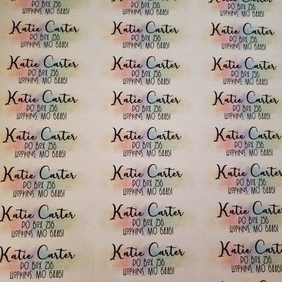 Custom Return, Address Labels, Personalized Return, Address Sticker ...