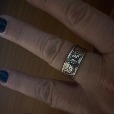 Bigfoot Sasquatch Coin Ring - Etsy