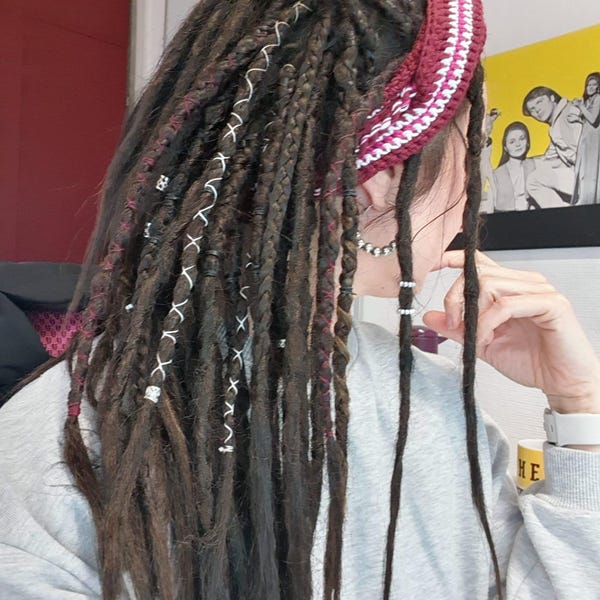 Boho Locs Extensions, Light Brown Dread Dark, Partial Dreads Accent ...