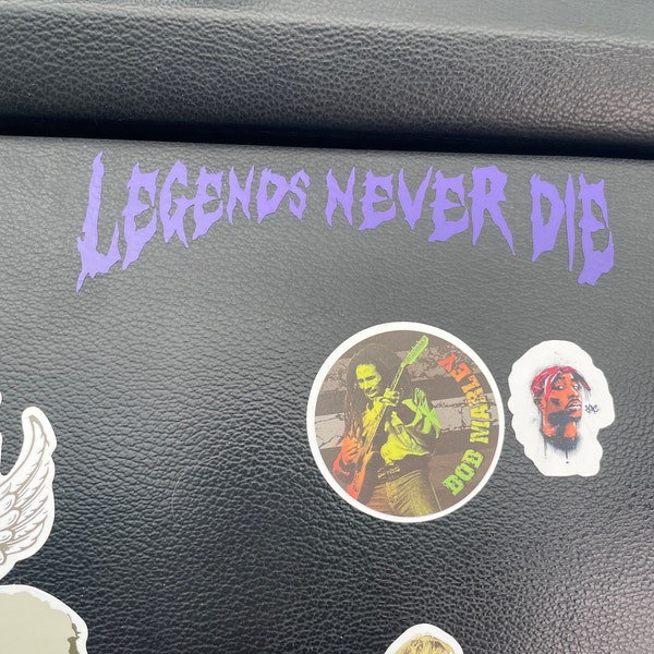 Legends Never Die Vinyl Decal Sticker Colors Available - Etsy