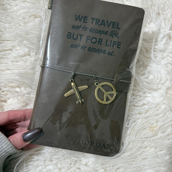 Personalised Travel Journal Notebook | Ultimate Travel Gift | PU ...