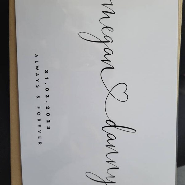 Personalised Print, Custom Couple Names and Date Print, Personalised ...