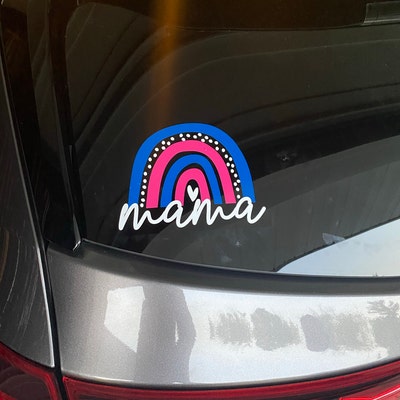 Mama Decal Mama Sticker Rainbow Decal Rainbow Sticker - Etsy