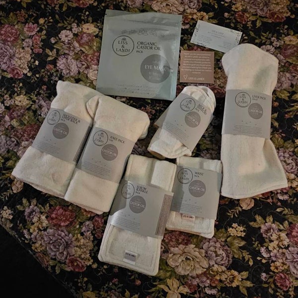 Organic Pack for Castor Oil | Pack for Foot | Foot Wrap | Organic ...