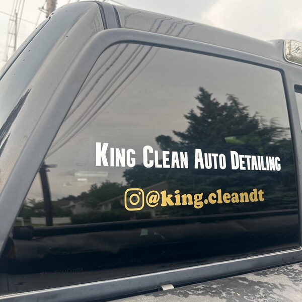 Custom Text Vinyl Decal Car Window Banner Personalized Username JDM ...