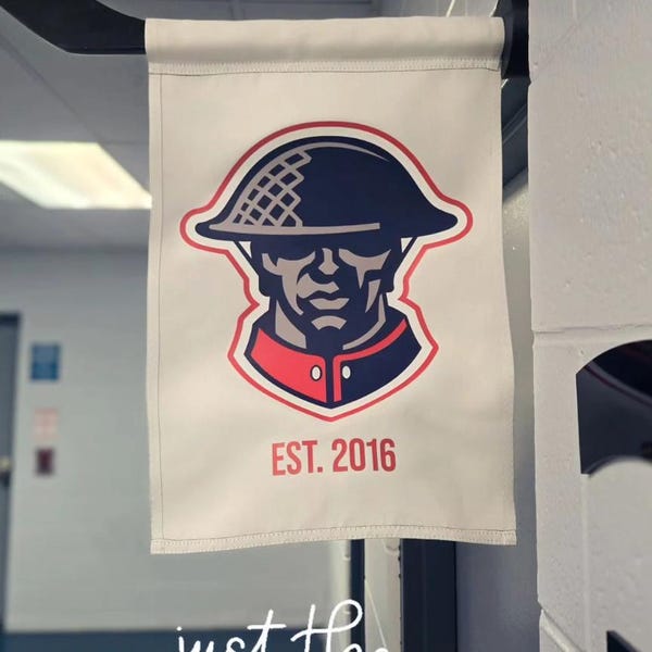 Custom Magnetic Team Locker Room Door Flag - Hockey Team Flag - Change ...