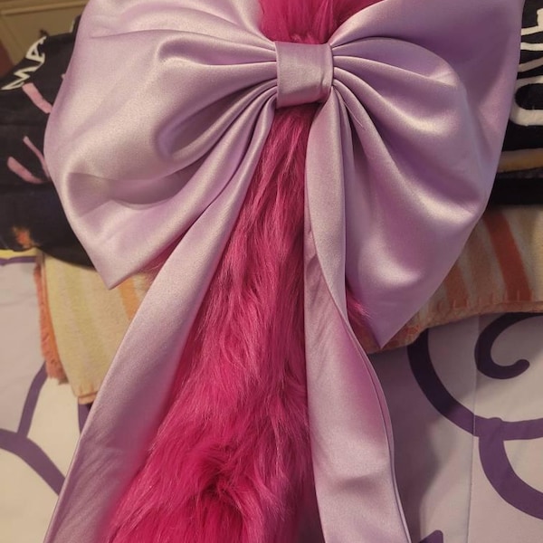 Triple Bows Oversized Ribbon Bow Wedding Dress Satin Bow Train Red ...