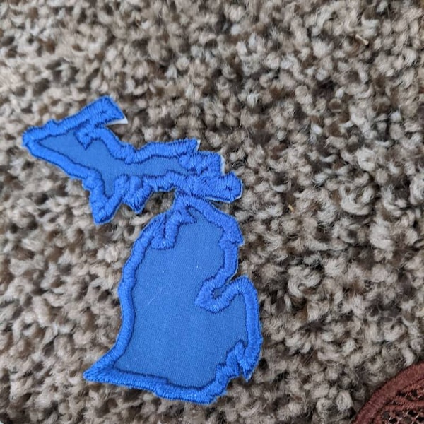 Michigan State Patch! Any Color! Custom Made! - Etsy