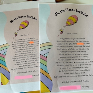 Oh the Places You’ll Go Memory Book - Messages From Crayons to Caps ...