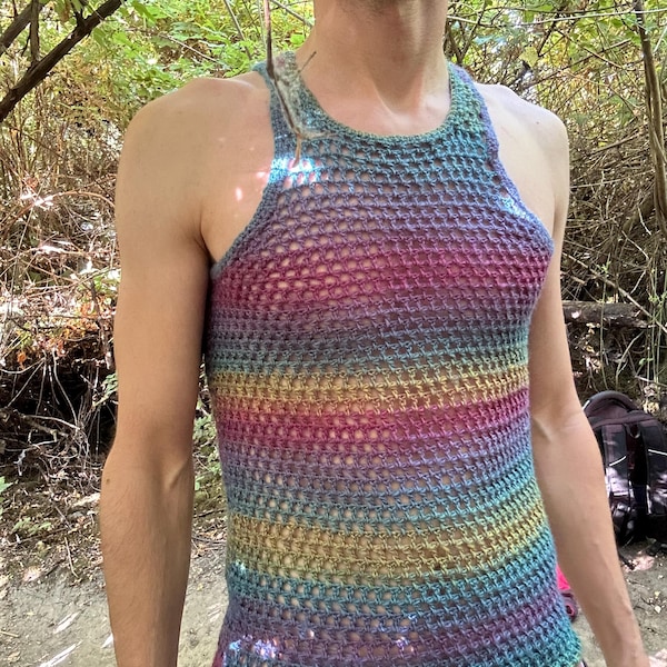 Mesh Crochet Tank Top PATTERN - Etsy