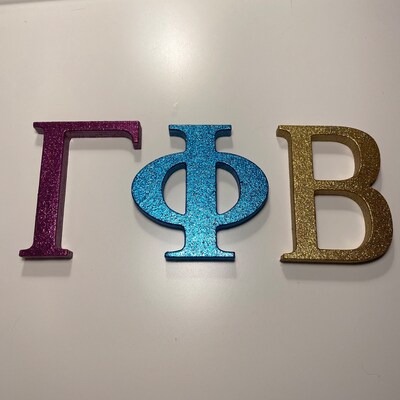 Freestanding Greek Letters for Dorm Room Decor and Personalized to Your ...