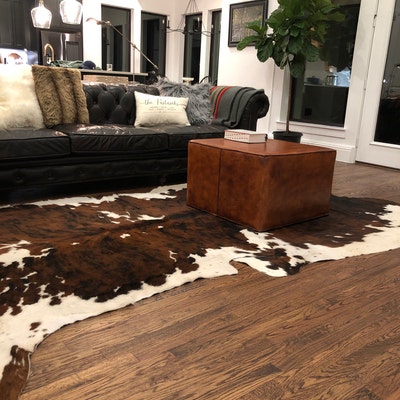 Rodeo Natural Tricolor Cowhide Rug Size M/L/XL APPROX 5x6/6x7/7x7 FT - Etsy