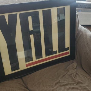 Y'all Means All Typography Poster, Western Wall Art, Southwestern Decor ...