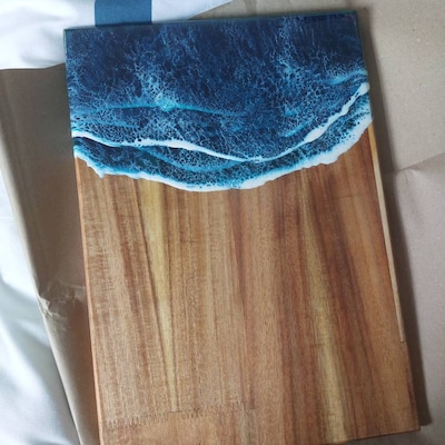 30cm Ocean Waves Art, MADE TO ORDER, Seascape Round Shape Wall Hanging ...