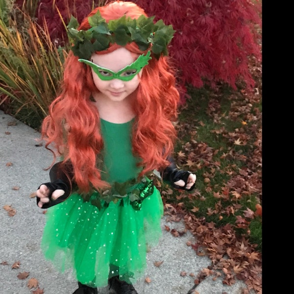 Felt Embroidered Mask - Poison Ivy Mask - Kid & Adult - Creative Play ...