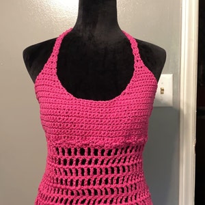 Crochet Mesh Tank Top Pattern - Etsy