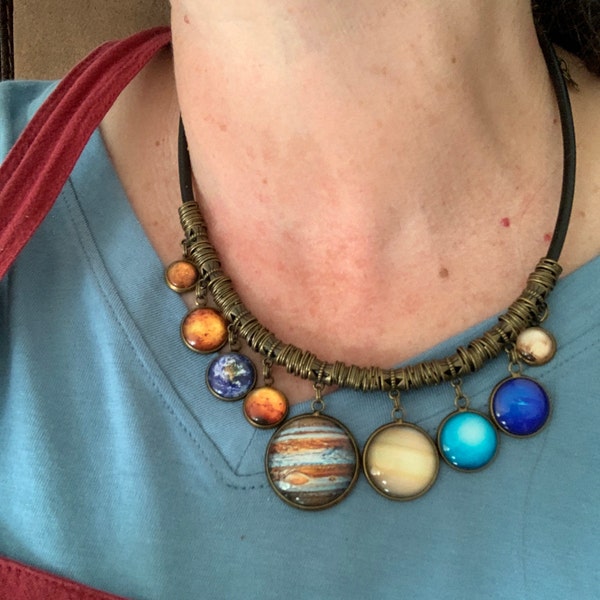 Solar Eclipse Necklace Solar System Pendant Sun Necklace Total Solar ...