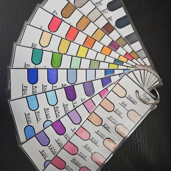 Ohuhu Honolulu 320-color Marker Swatch Charts | Printable PDF, Alcohol ...