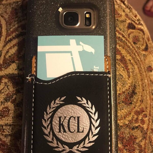 Adhesive Card Wallet, Personalized Cell Phone Wallet, Stick on Card ...