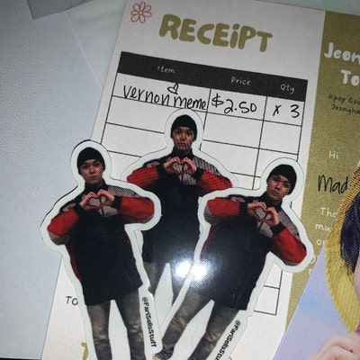 Vernon Heart Meme SVT Kpop Sticker - Etsy