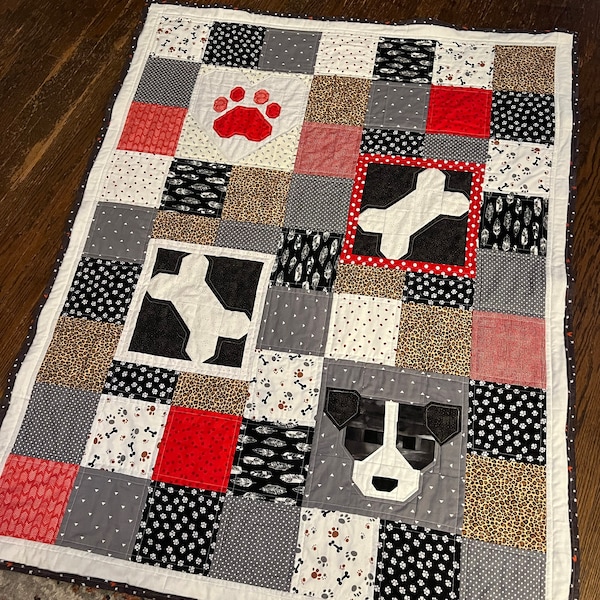 Jack Russell Terrier Puppy Dog Animal PDF Quilt Block Pattern ...