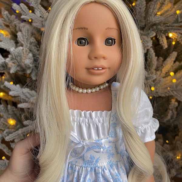 Custom Doll Wig for 18 American Dolls Heat Safe Tangle Resistant Fits ...