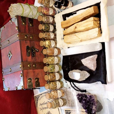 WITCHCRAFT KIT Witch Alter Sets Wand Kit Witch Kits Potion Kit Crystal ...