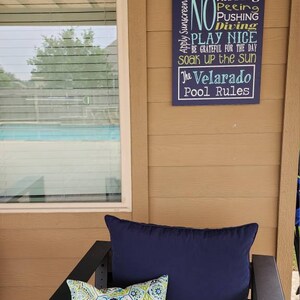 Pool Rules Wood Sign, Personalized Sign, Custom Pool Sign, Pool Rules ...