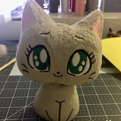 ITH in the Hoop Plush Pattern Cat Kitten Embroidery Machine Design 2 ...