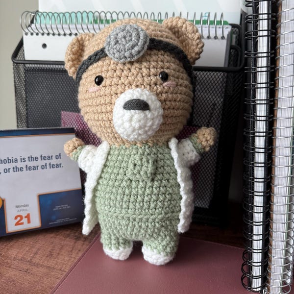 Amigurumi Toy Biology Plushie Microscope Crochet Toy for Kids Science ...