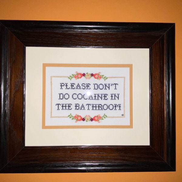 WTF Cross Stitch **PDF Pattern** 'whiskey Tango Foxtrot' | Quirky ...