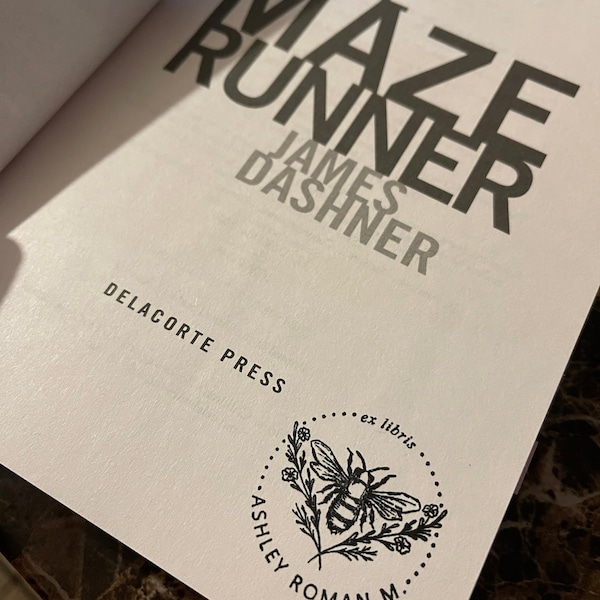 From the Library of Stamp | Book Stamp Personalized | Bee Ex Libris ...