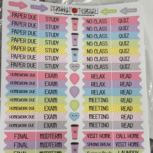 Organizing Stickers Headers Note Section Planner Stickers | Etsy