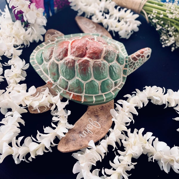 Large Turtle Urn - 200 Lbs - Biodegradable Urn, Cremation, Ocean Burial ...