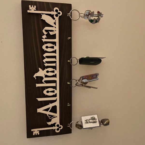 Solid Wood Alohomora Key Holder, Alohomora Key Rack ,alohomora Key ...