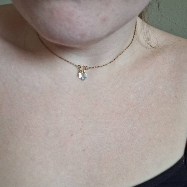 Star Cartilage Diamond Piercing / 14K Gold Rook Earring / Star Helix ...