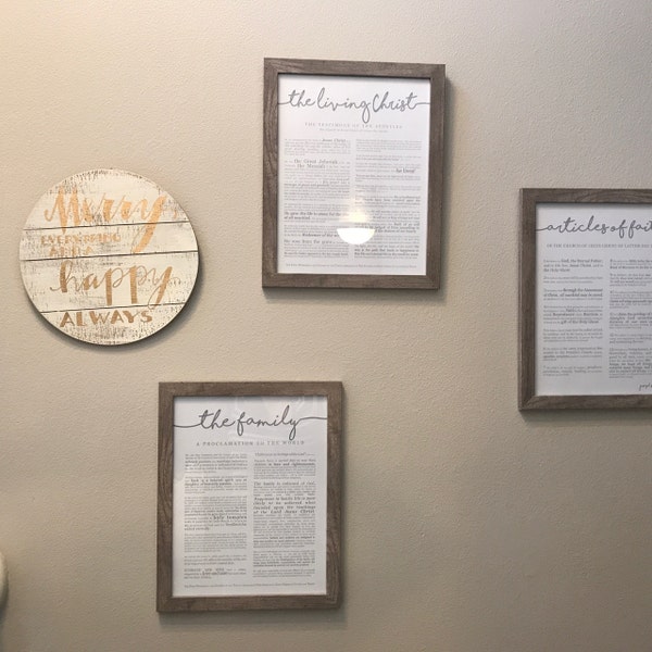 The Living Christ Print- on Premium Paper- Cursive Title- LDS - Etsy