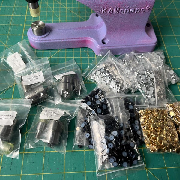 Hand Press Die for Double Caps Rivets Setter Snap Setting Tools for ...