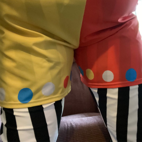 Big Top Circus Clowncore Shorts - Kidcore Men's Sized Colorblock ...