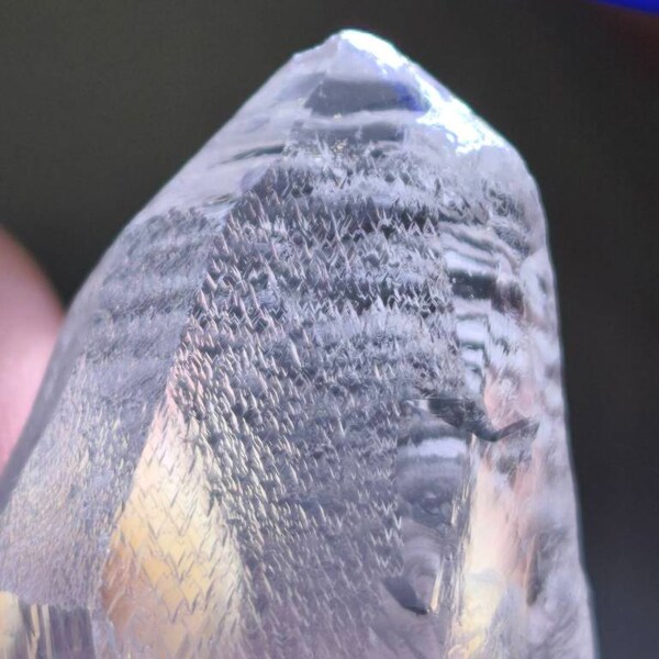 Rare Trigonic Record Keeper Amethyst Point From Brazil - Rough Dark ...