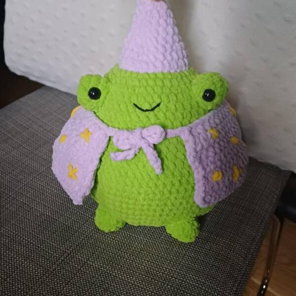 Jumbo Wizard Frog Crochet Pattern / Chunky Crochet Wizard Mage / US PDF ...