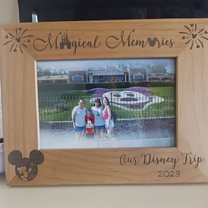 Personalized Picture Frame 5x7 Custom Gift Disneyland - Etsy