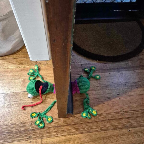 The Original Squashed Frog Door Stopper Amigurumi Instant Download PDF ...
