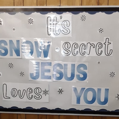 We Are Hooked on Jesus Christian Bulletin Board Set Christian Classroom ...