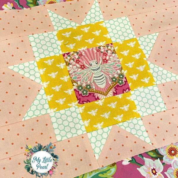 Coneflower FPP Pattern - PDF Download - Foundation Paper Piecing - Etsy