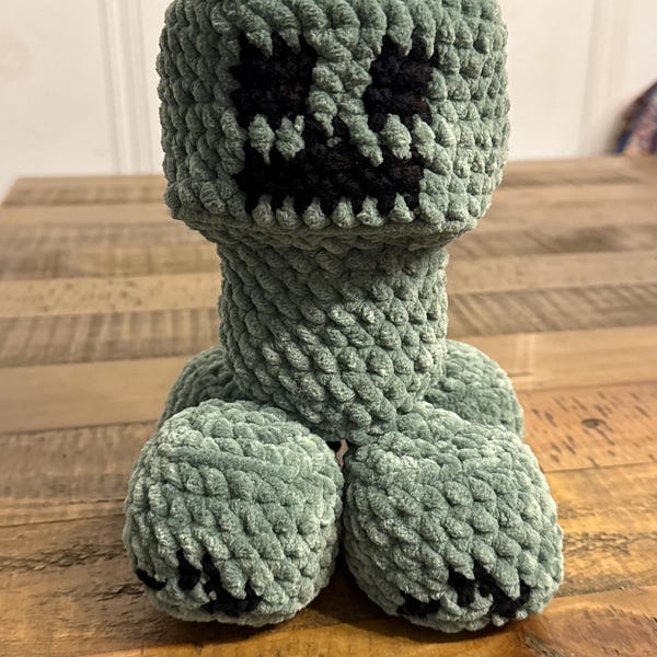 Crochet Pattern (PDF File): Minecraft Baby Creeper and TNT Plushies ...