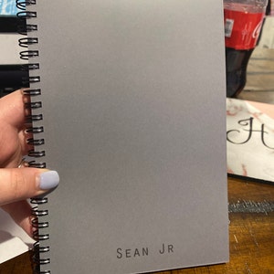 Personalized Wire Bound Notebook With Name 5.5 X 8.5 / Journals ...