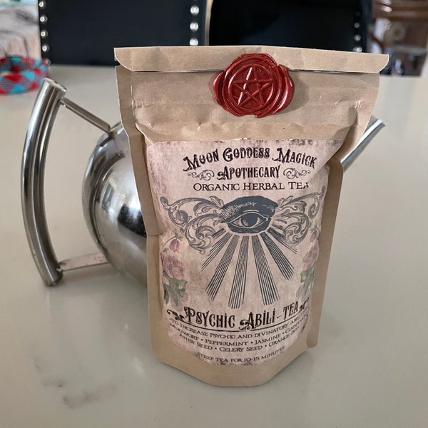 PSYCHIC TEA ~ Psychic Abili-tea ~ Organic Herbal Tea ~ Psychic Ability ...