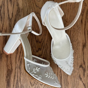 Tulle Bride Shoe for Wedding ivory Wedding Shoe | Etsy