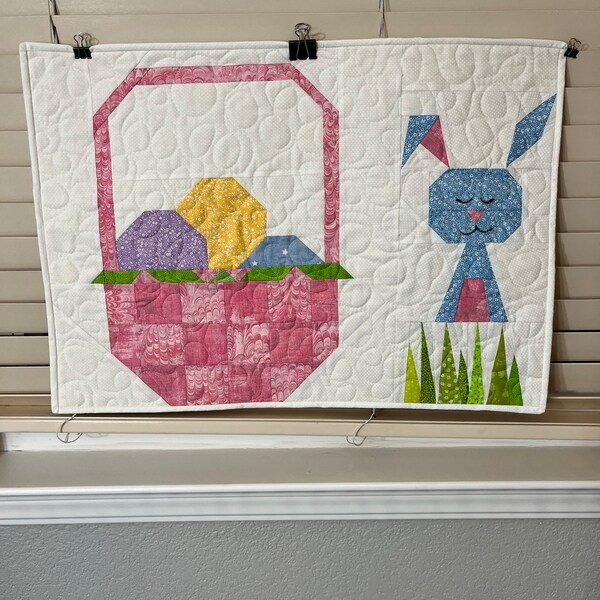 Easter Basket Spring Eggs Quilt Block PDF Pattern - Includes ...